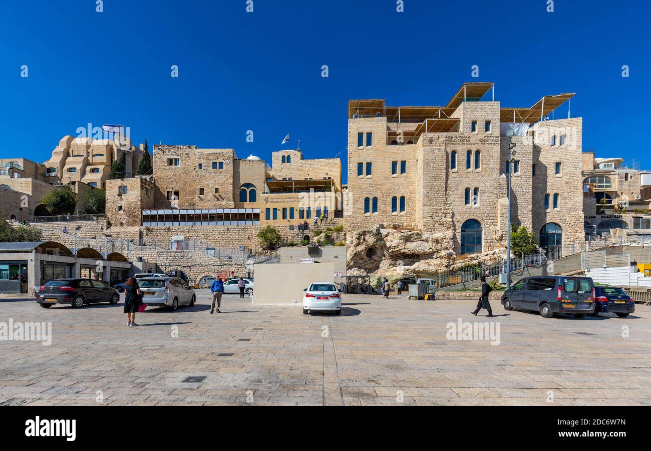 Jerusalem / Israel - 2017/10/13: Panoramic view of Jewish quarter and ...