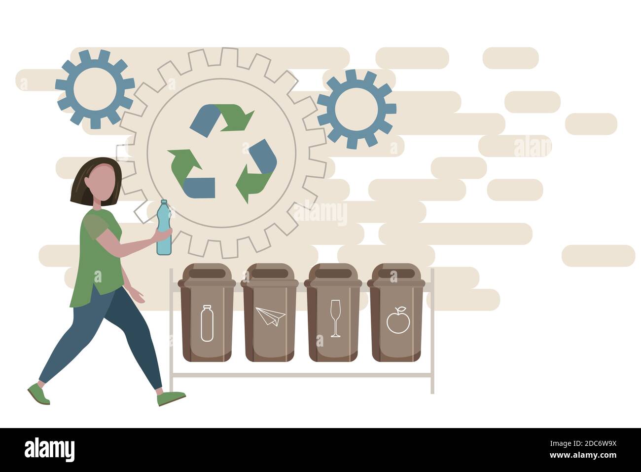 Garbage sorting container Cut Out Stock Images & Pictures - Alamy