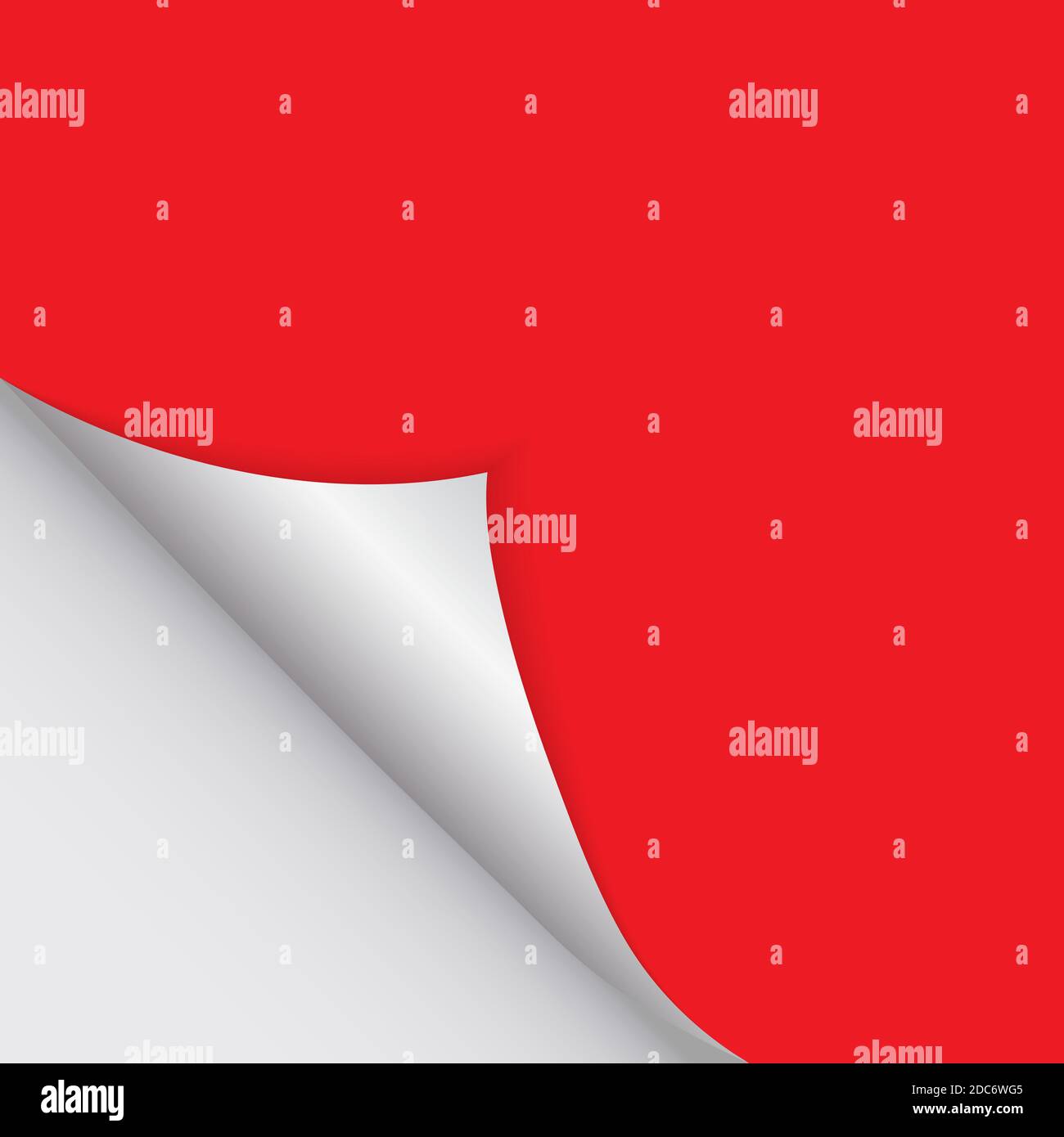 Pattern of bent corner for free filling of red color. Illustration ...