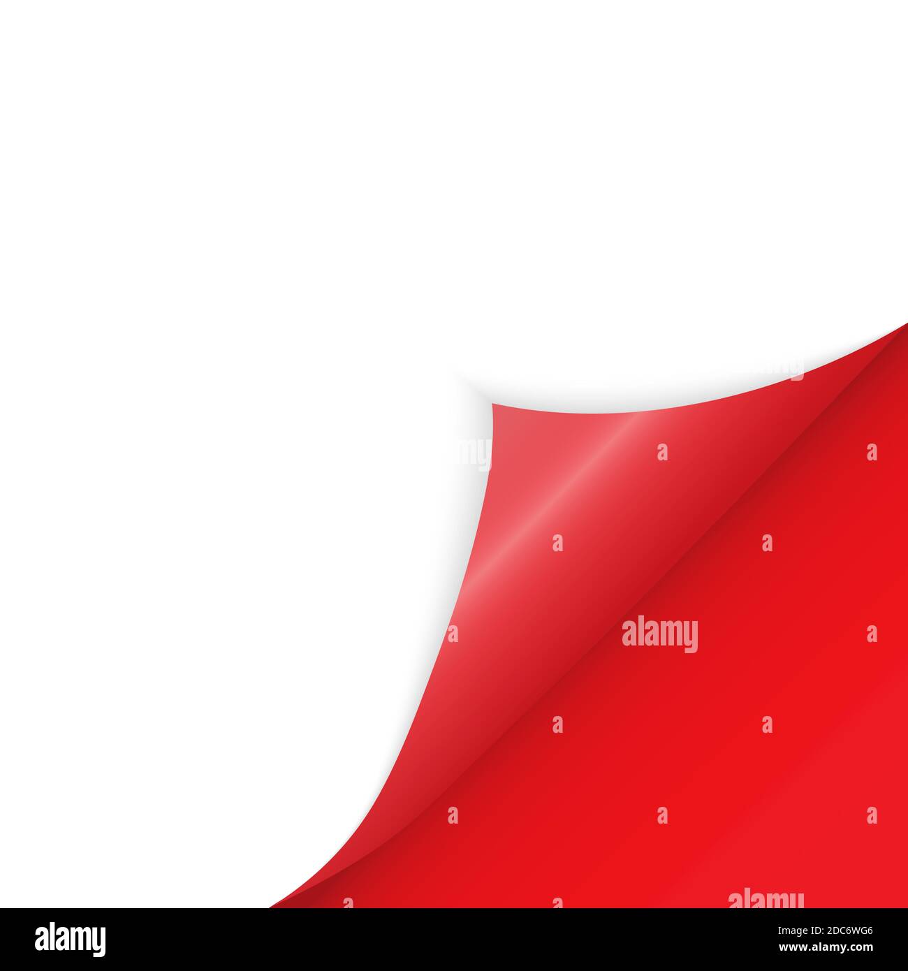 Pattern of bent corner for free filling of red color. Illustration ...