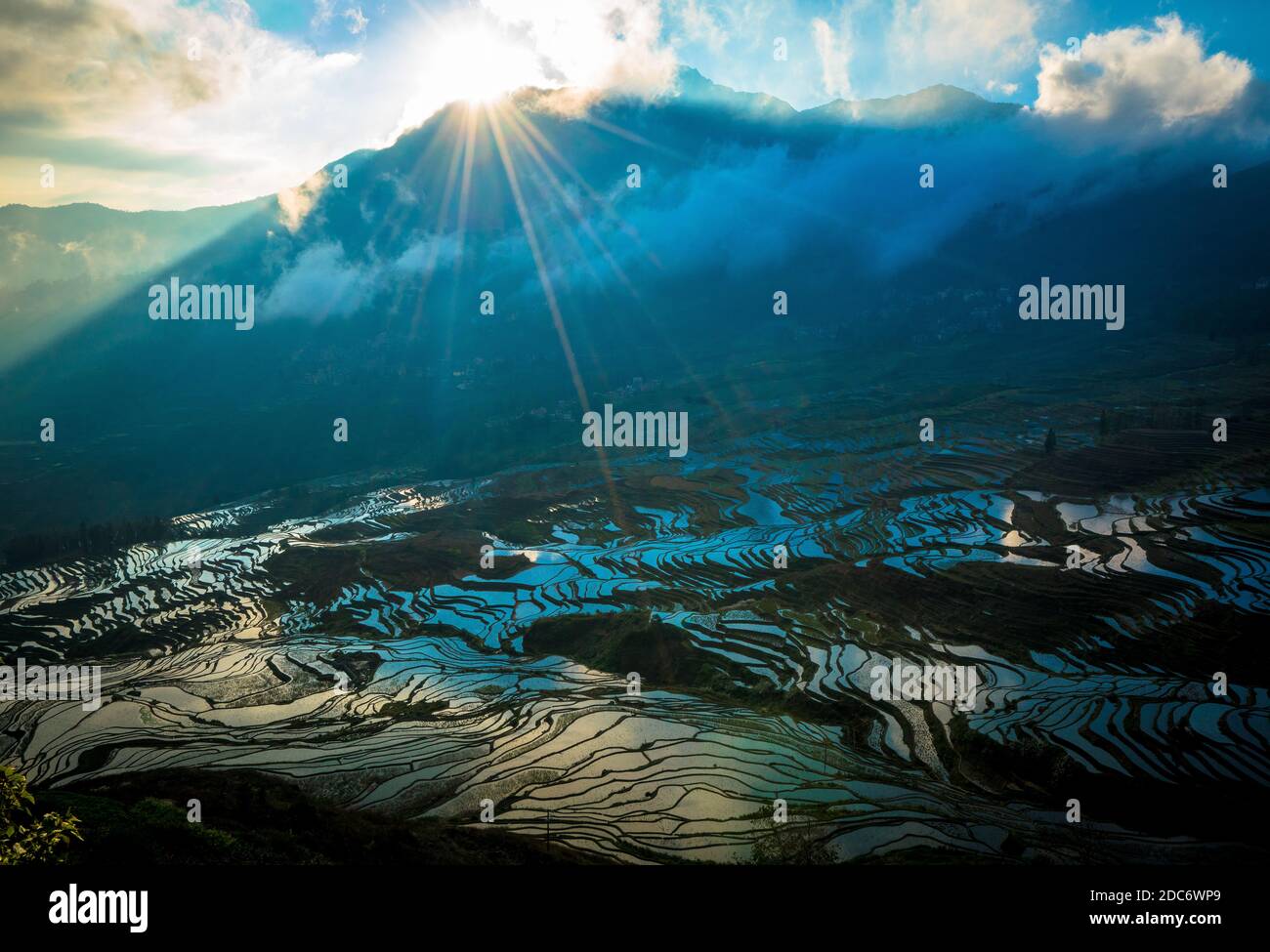 Rice terraces, Yunnan, China Stock Photo - Alamy