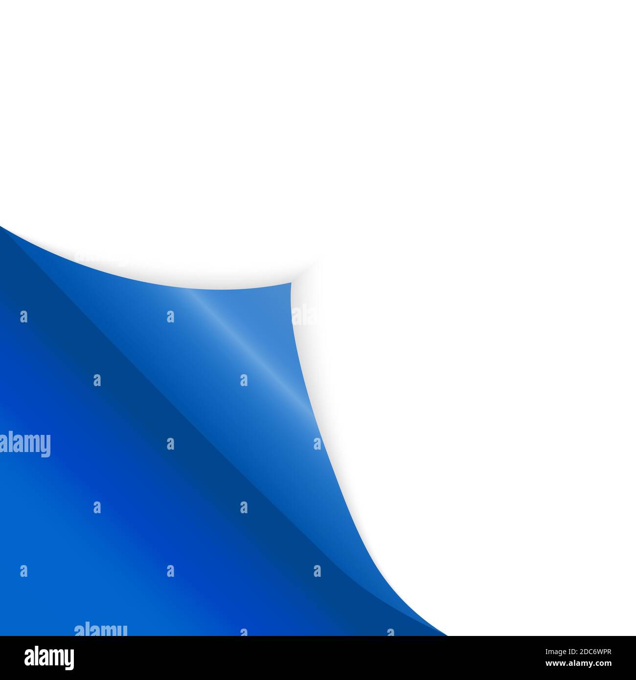 Pattern of bent corner for free filling of blue color. Illustration ...