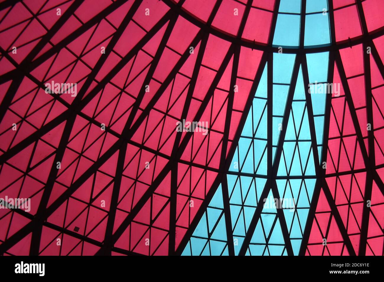 Shopping mall ceiling. Abstract geometric background. Texture design ...