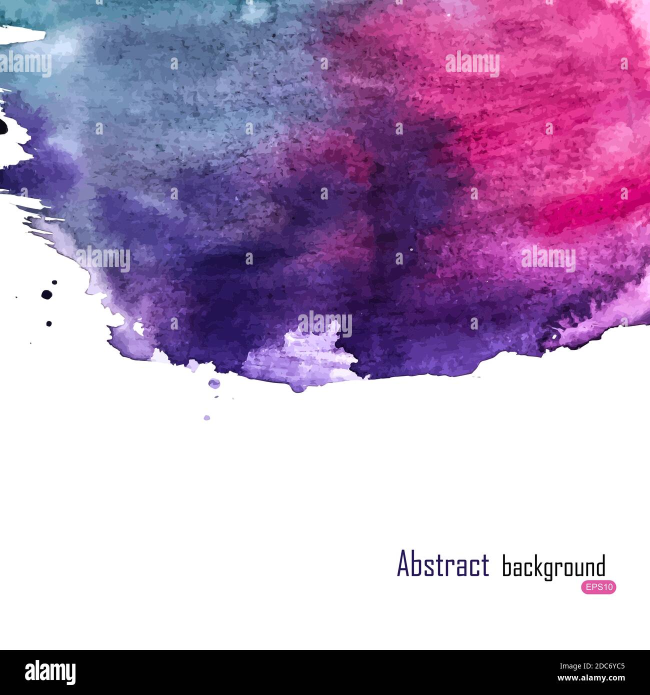 Abstract Paint Hand Drawn Watercolor Background Illustration Stock ...