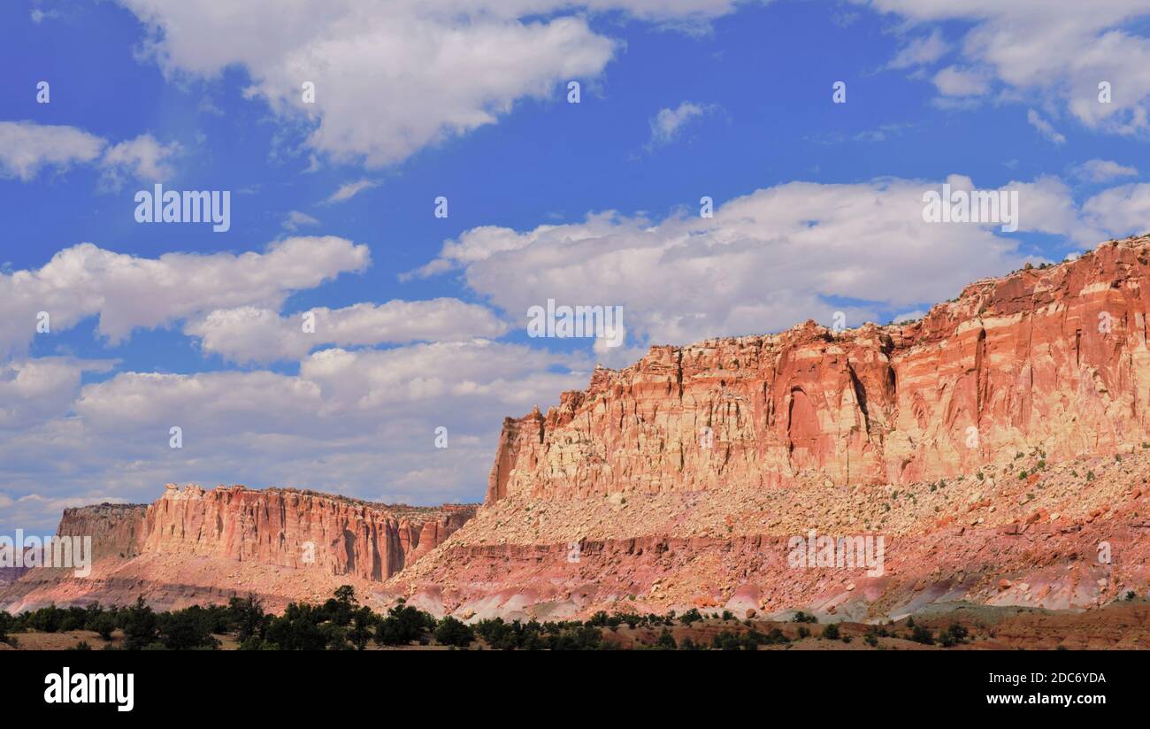 Panorama of Capitol Reef Stock Photo - Alamy