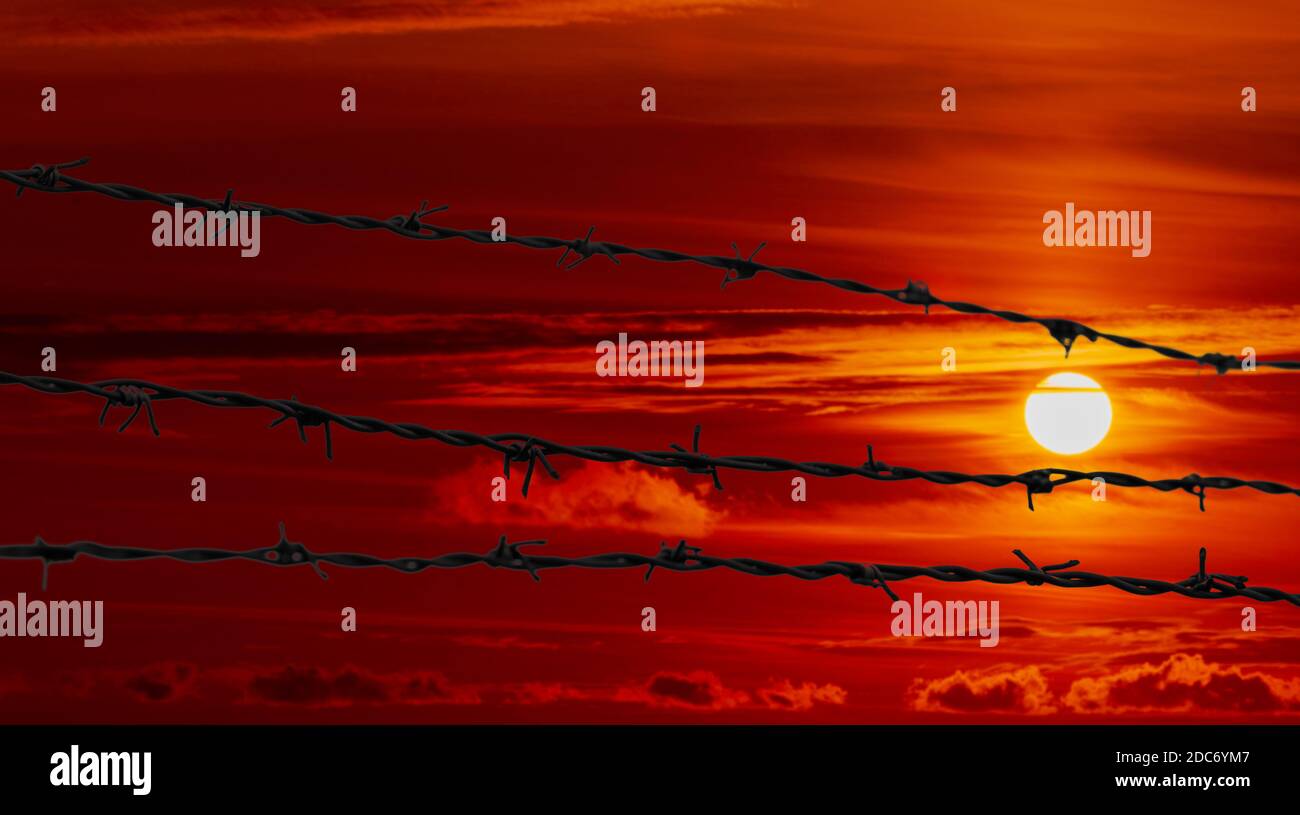Beautiful sky. red sunlight lighting the clouds softly Stock Photo - Alamy