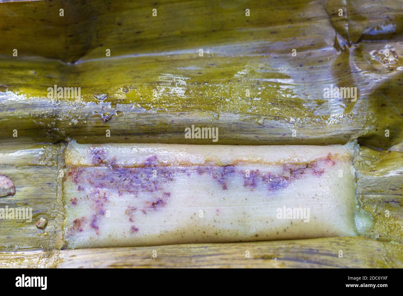Rice cake wrapped in banana leaves in Sagada, Philippines Stock Photo ...