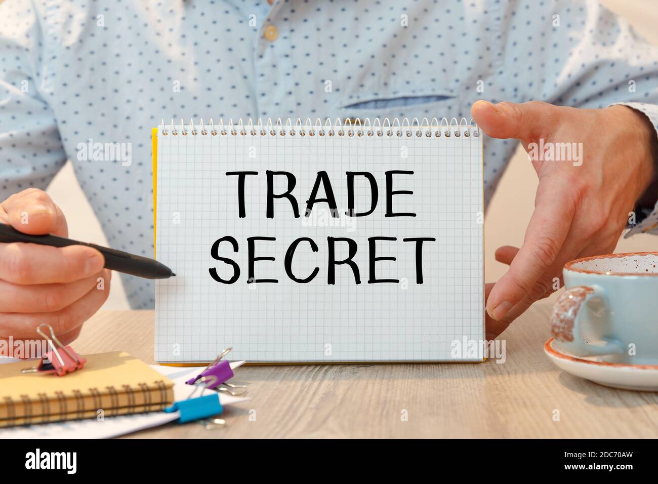 Handwriting text writing Trade Secret. Concept meaning Confidential ...