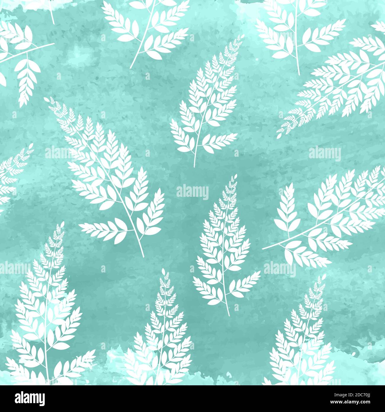 Abstract Natural Spring Seamless Pattern Background with Leaves ...