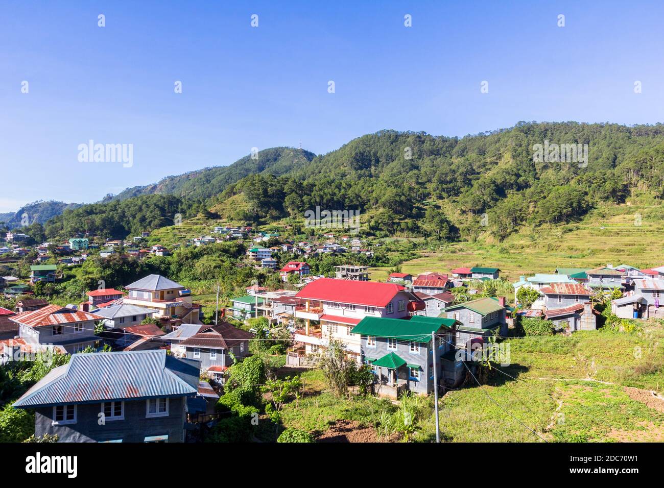 View overlooking th town of Sagada, Philippines Stock Photo - Alamy