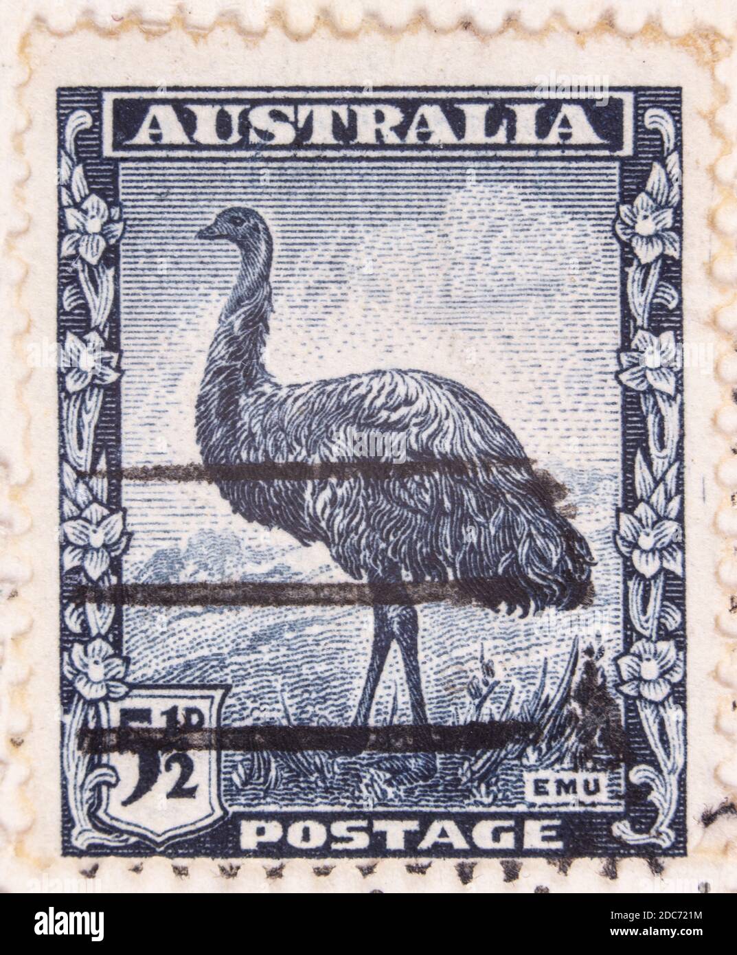Emu postage stamp hi-res stock photography and images - Alamy