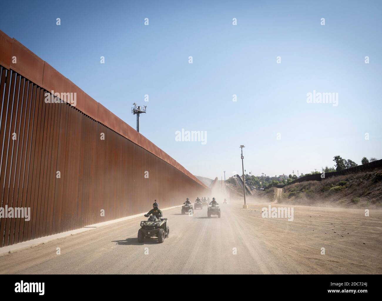 U.S. Acting Homeland Security Secretary Chad Wolf takes a tour of the ...