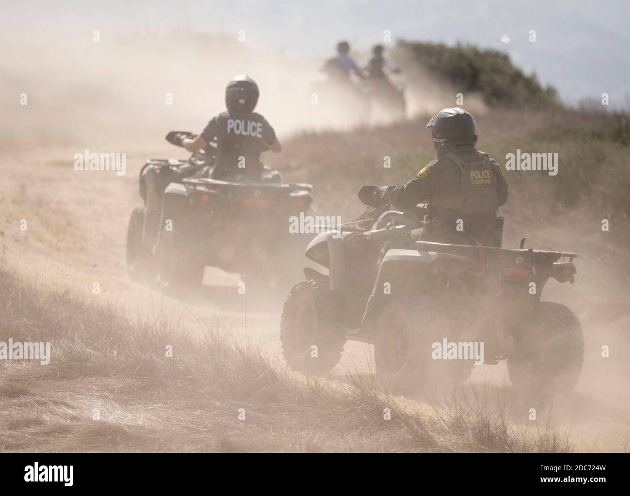 U.S. Acting Homeland Security Secretary Chad Wolf takes a tour of the ...