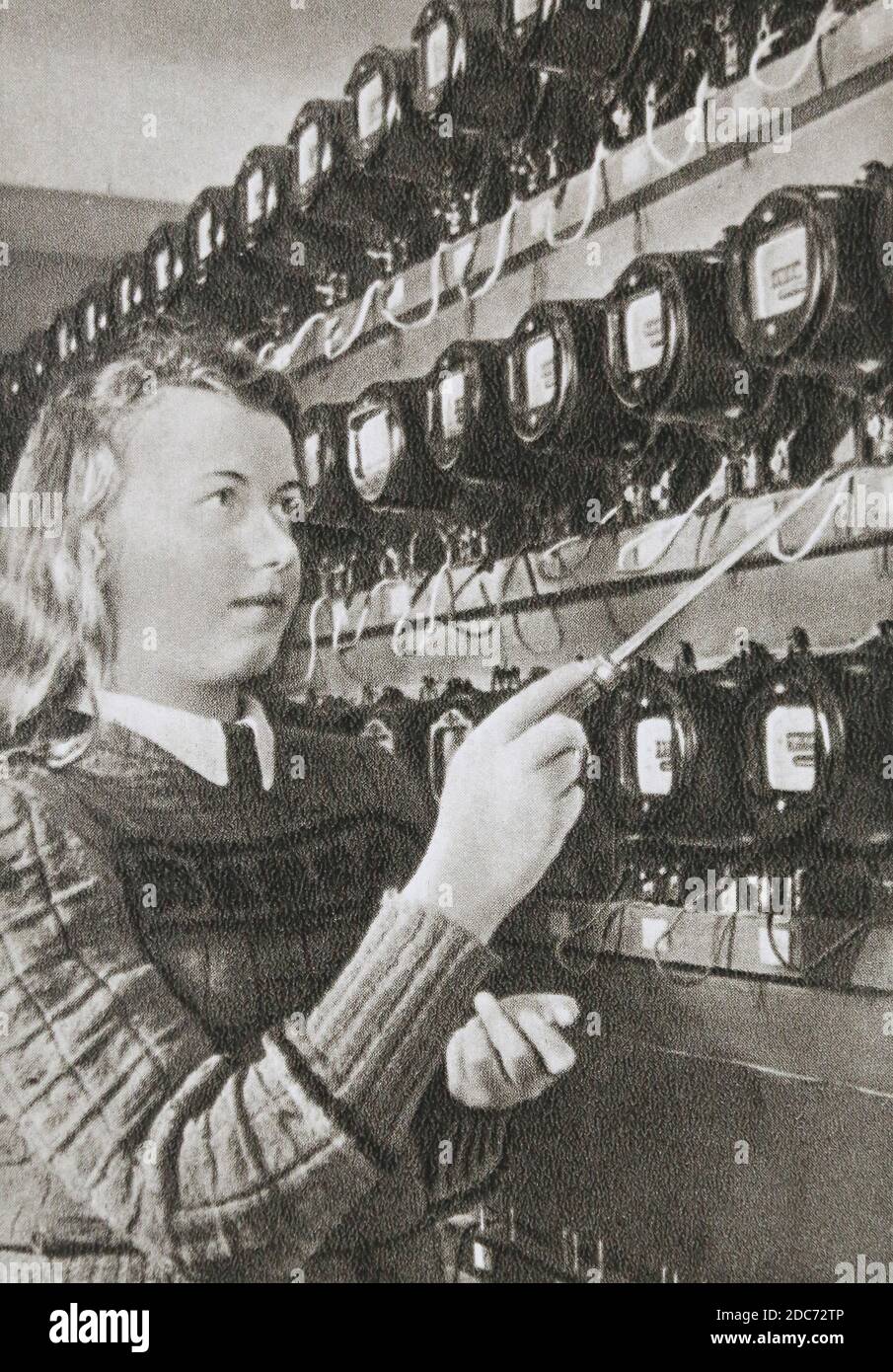 In the assembly department of the Vilnius Electric Meter Plant in the ...