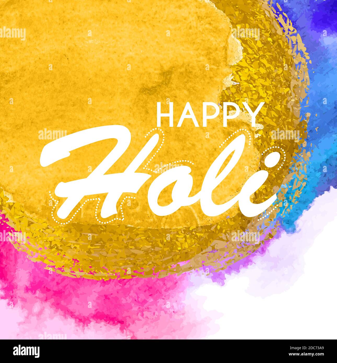 Happy Holi abstract colorful background. Illustration Stock Photo - Alamy