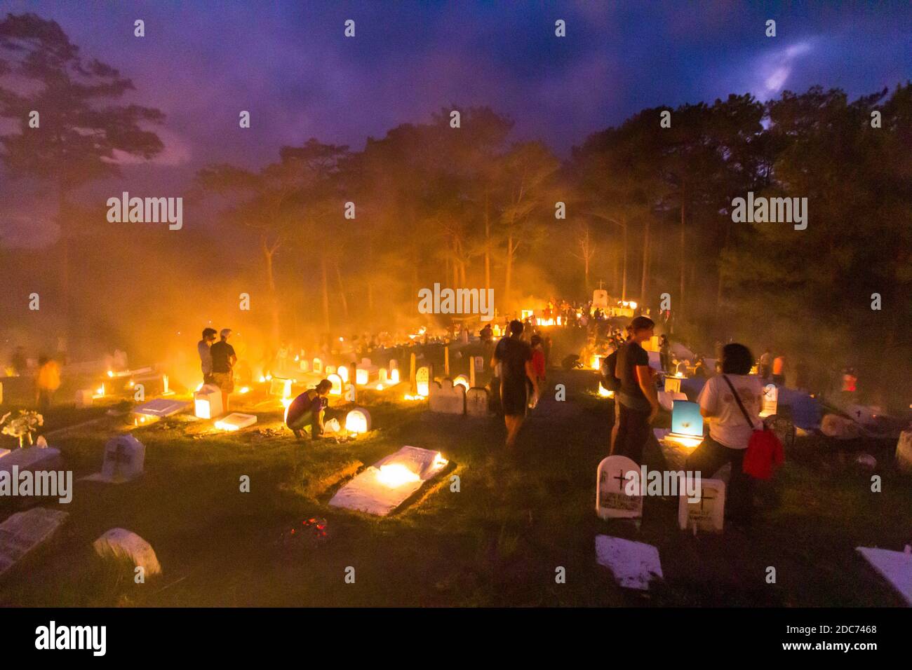 The All Soul's Day ritual in Sagada, Philippines called the 'panag-apoy ...