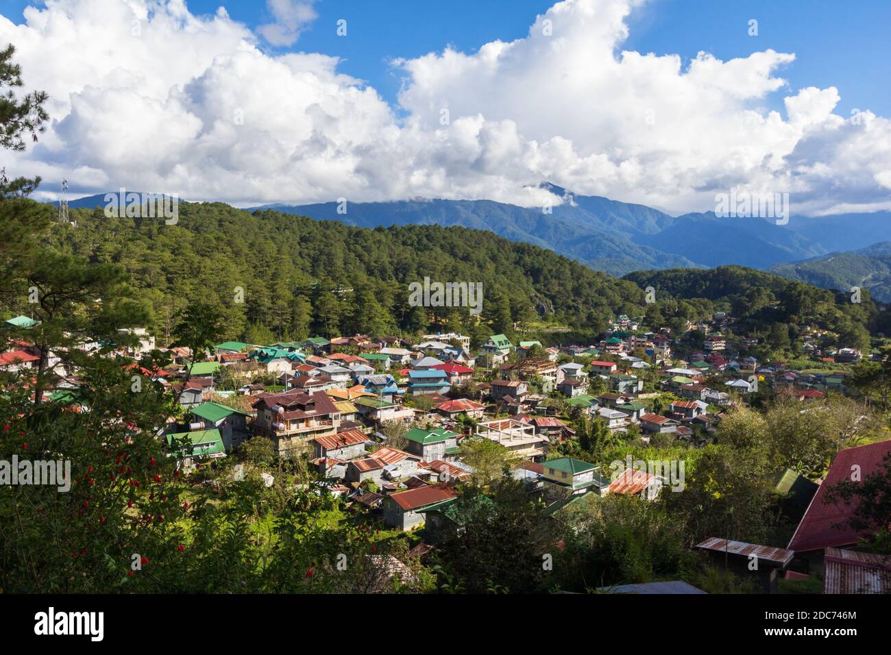 View overlooking th town of Sagada, Philippines Stock Photo - Alamy