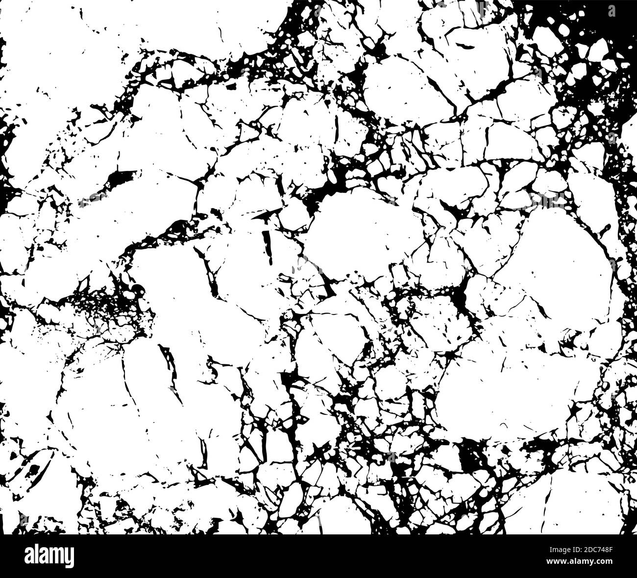 Black and white marble cracks simple texture. Vector illustration Stock ...