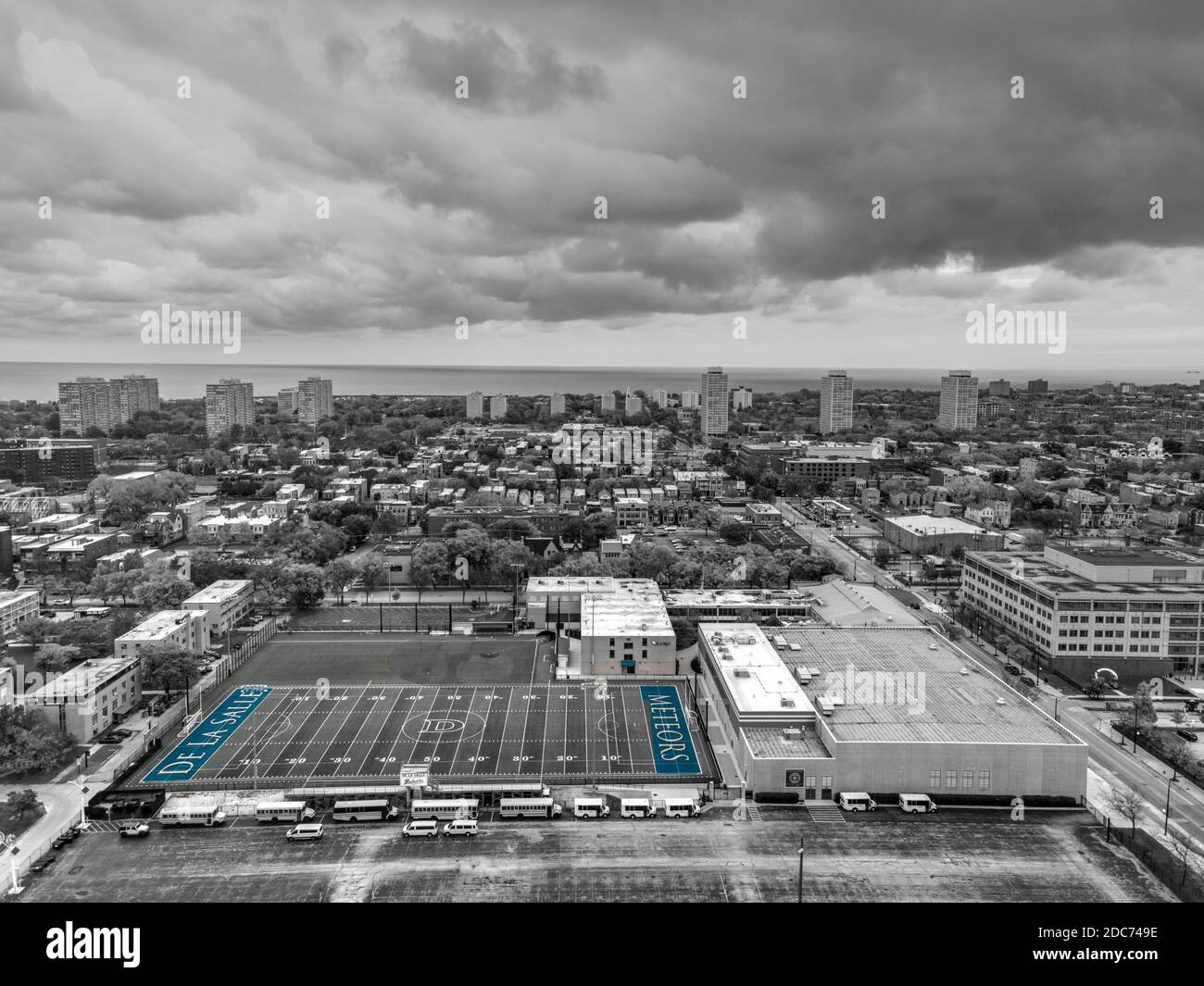 Aerial Views of Loyola Chicago campus Stock Photo - Alamy