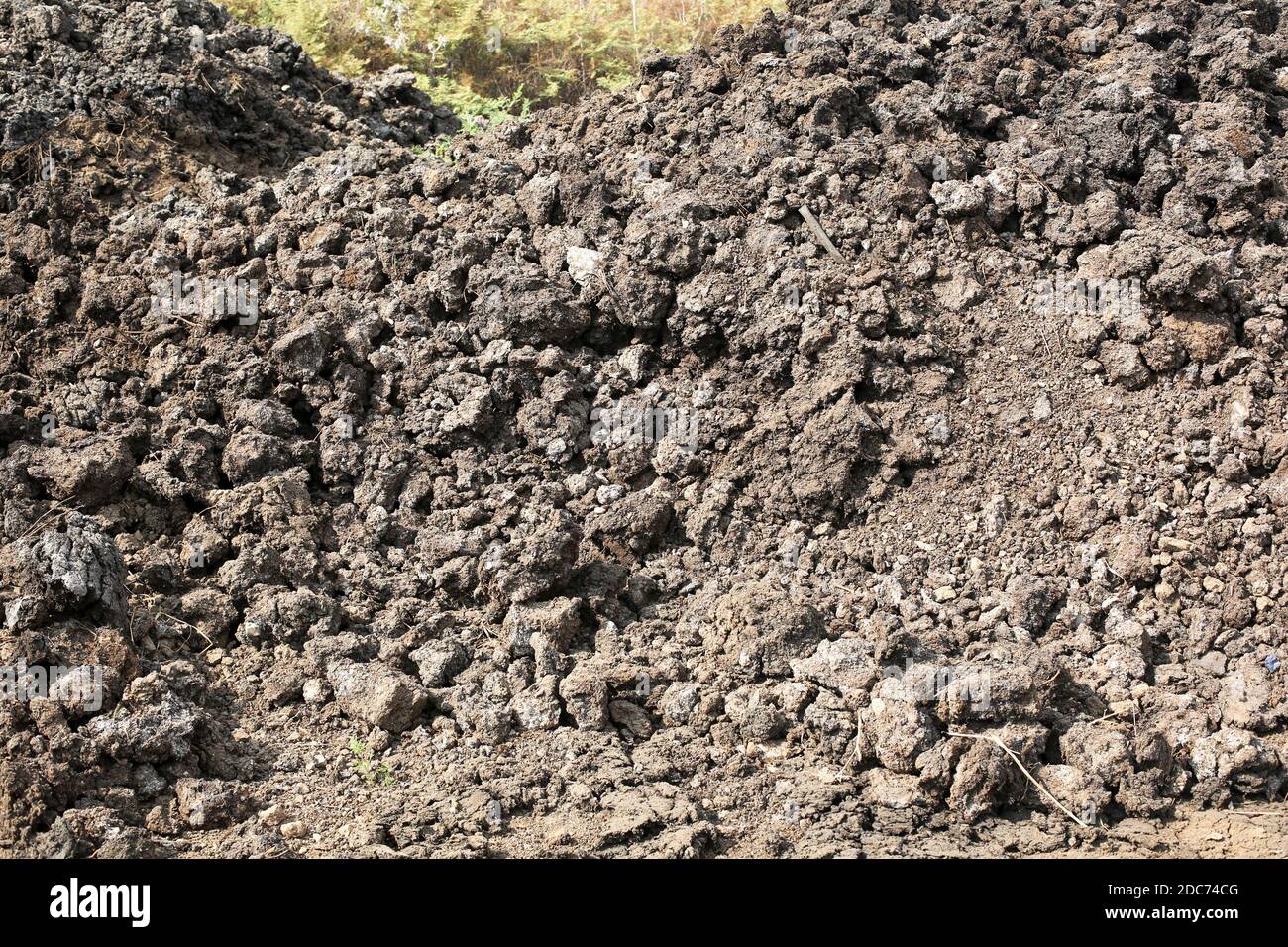 Freshly tilled soil in an agricultural field Stock Photo - Alamy
