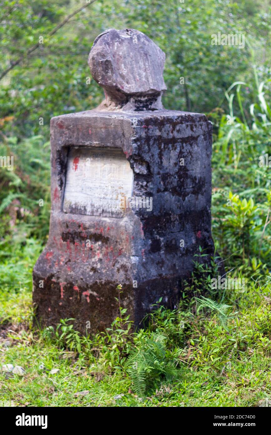 Commemorative marker dedicated to Rev. Vincent Dall who was killed in ...