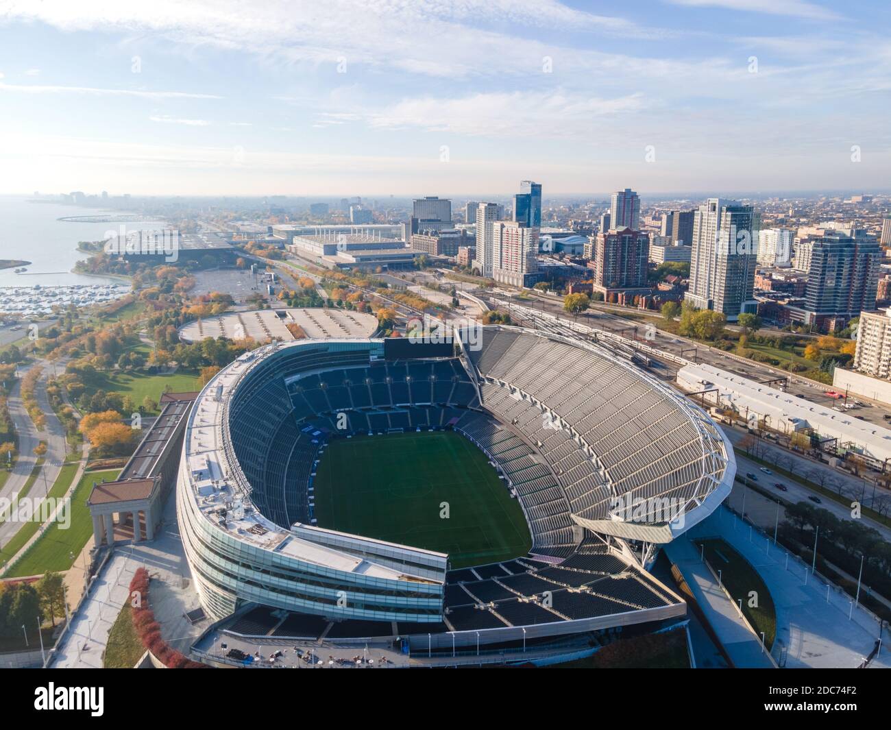 Aerial Views of Loyola Chicago campus Stock Photo - Alamy