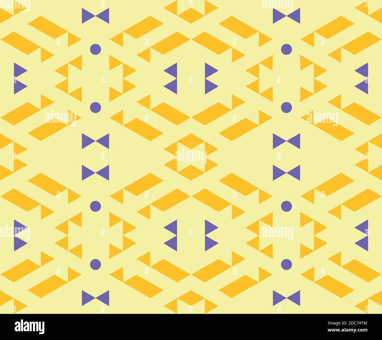 yellow and purple geomtric and abstract seamless pattern, colorful ...