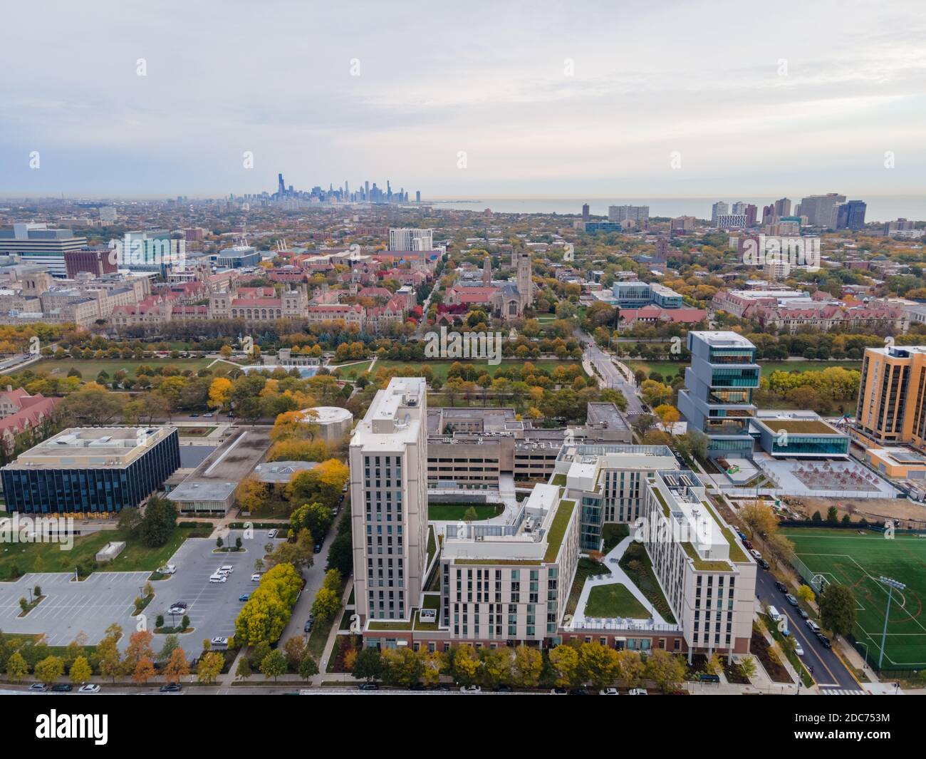 Aerial Views of Loyola Chicago campus Stock Photo - Alamy