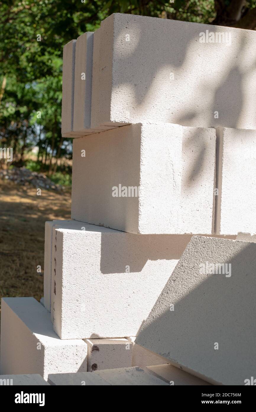 Construction building large concrete blocks hi-res stock photography ...