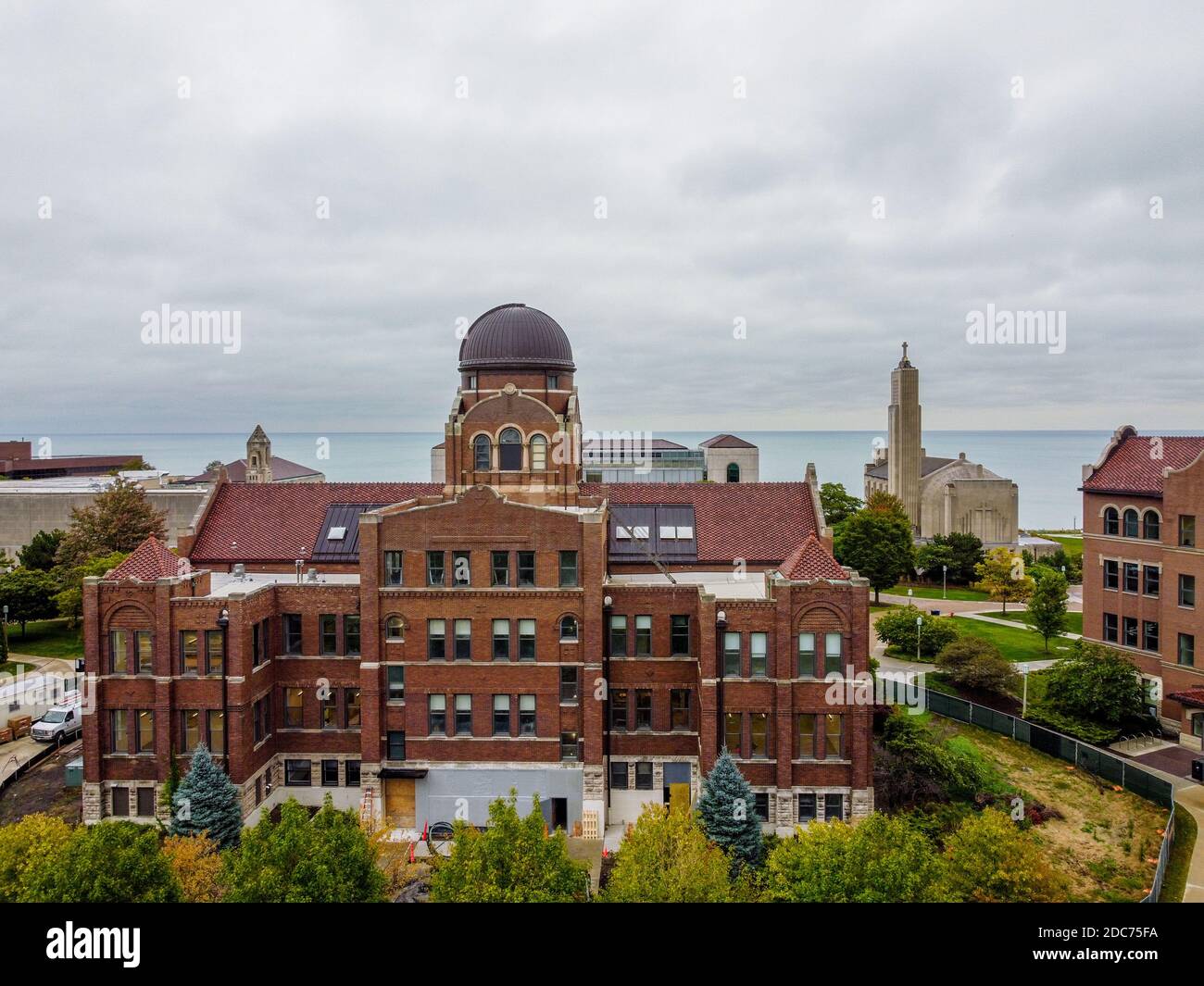 Aerial Views of Loyola Chicago campus Stock Photo - Alamy