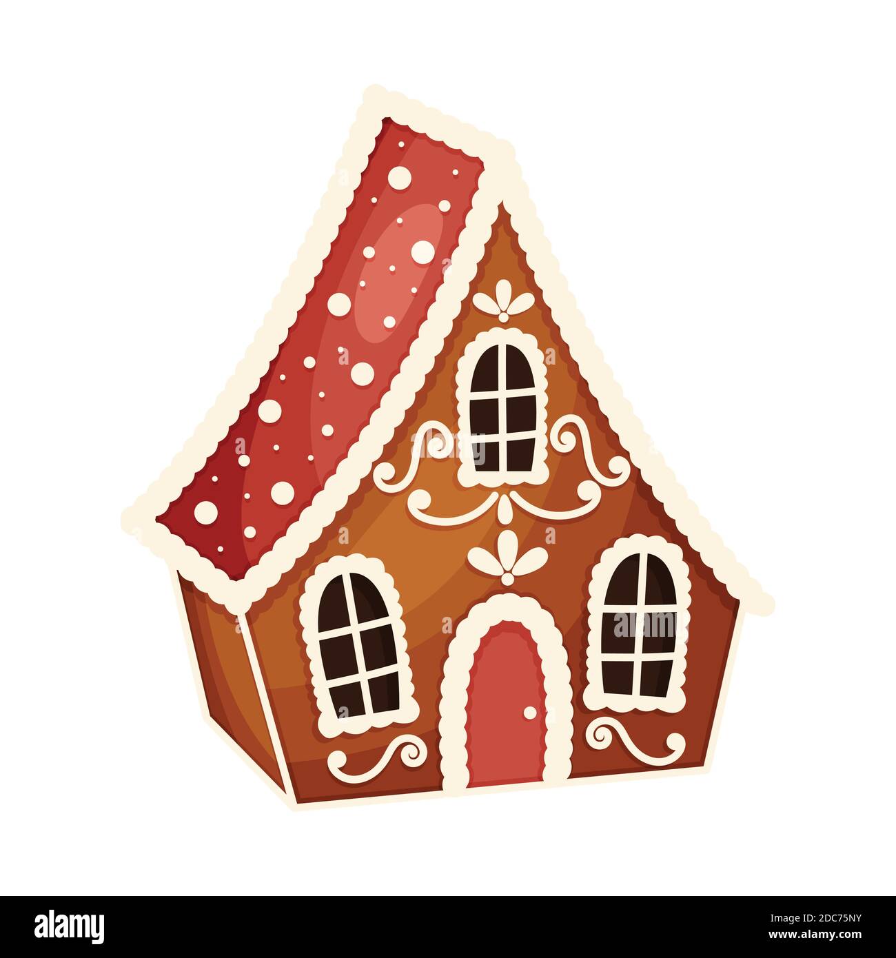Cartoon Christmas Gingerbread House