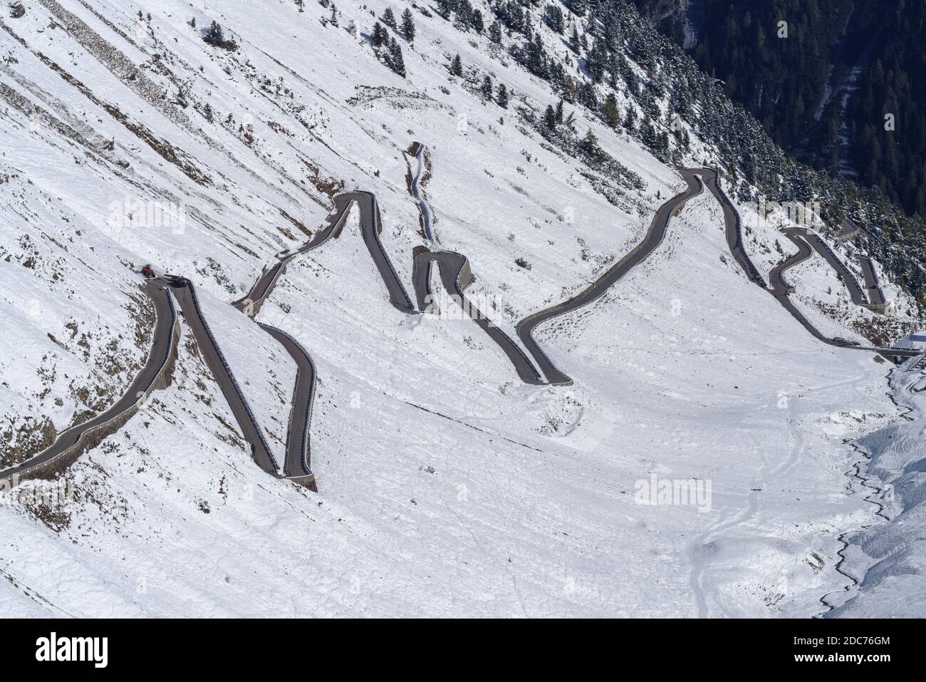 Stelvio pass aerial view hi-res stock photography and images - Alamy