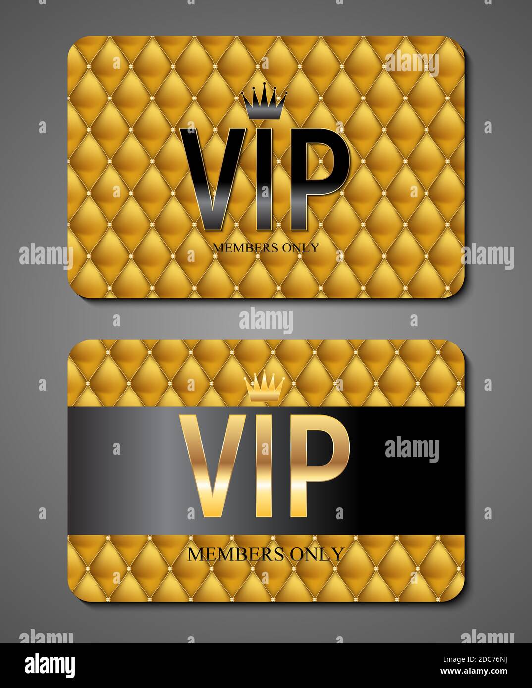 Luxury Members, Gift Card Template for your Business Illustration Stock ...