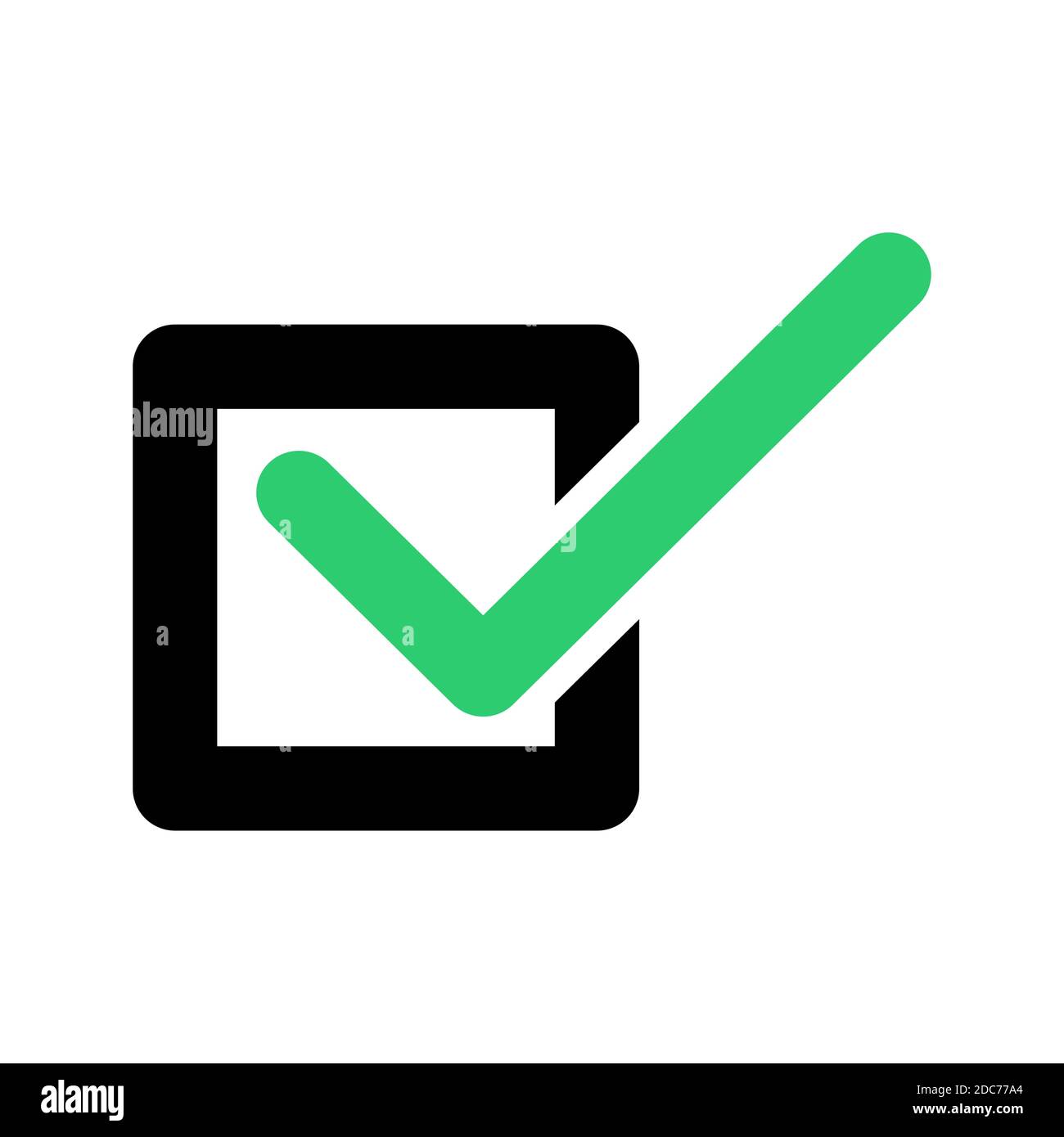 Check mark vector icon. Checkmark right symbol tick sign. approved ...