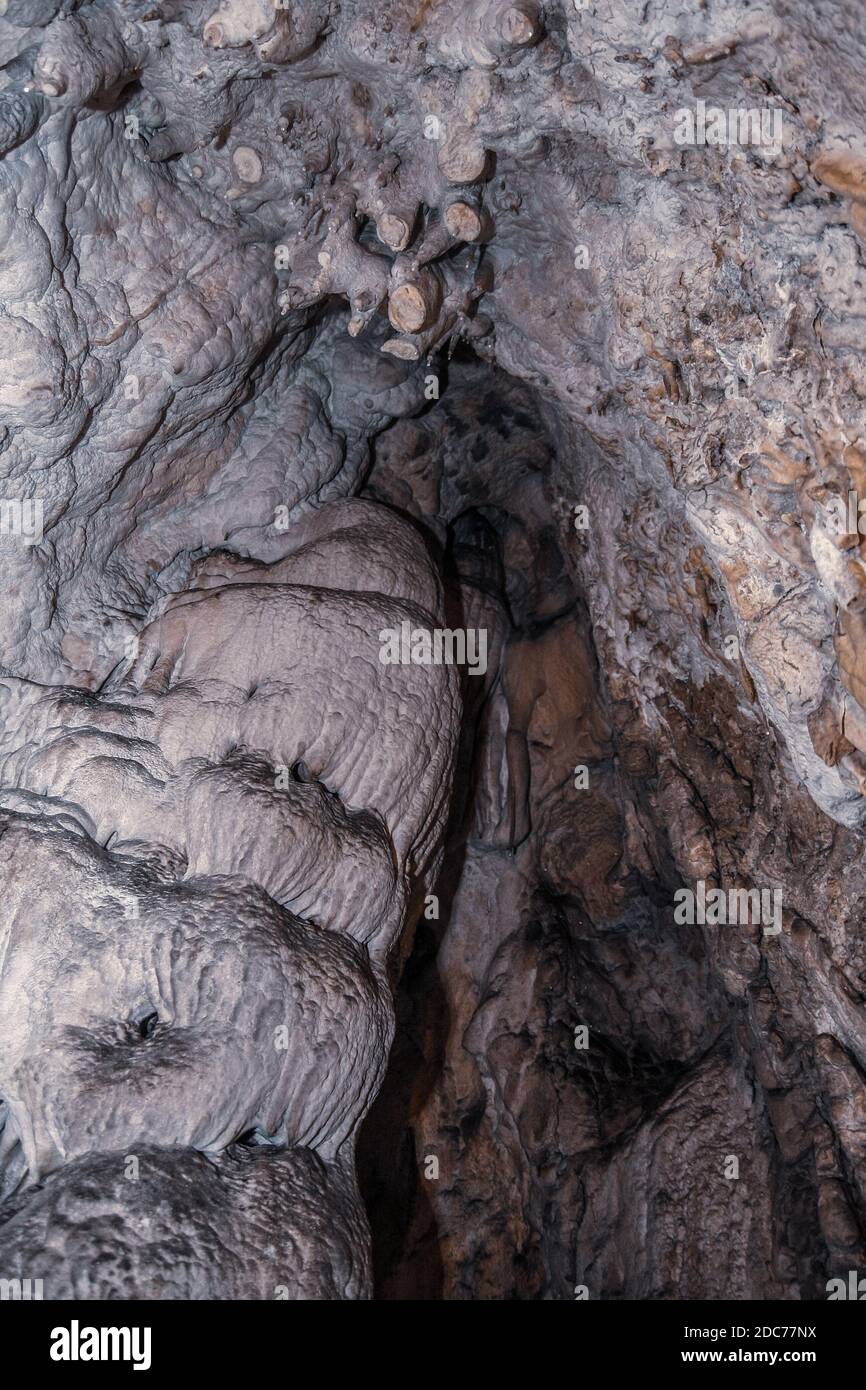 Inside a beautiful cave - close up of rocks Stock Photo - Alamy