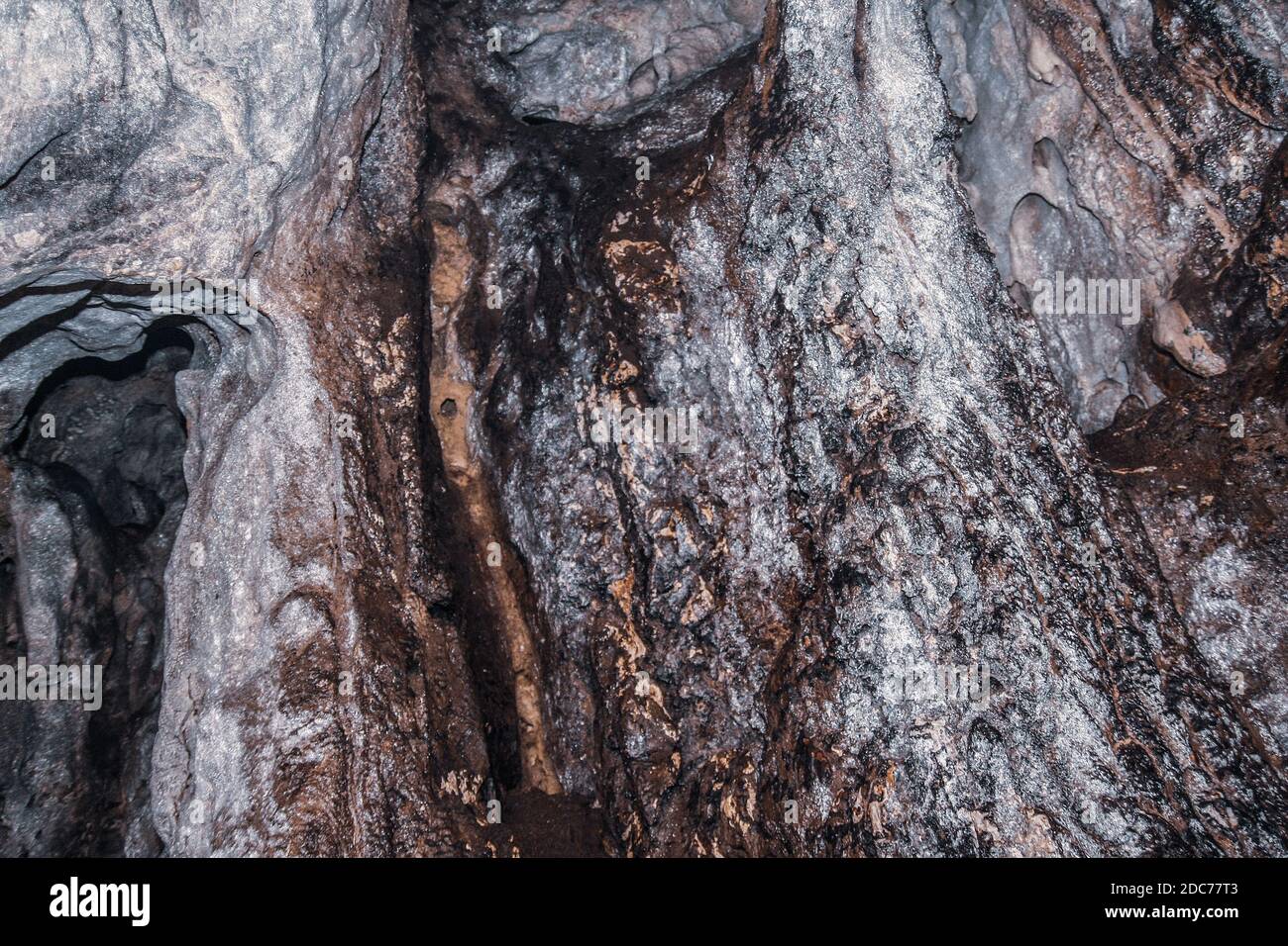 Inside a beautiful cave - close up of rocks Stock Photo - Alamy