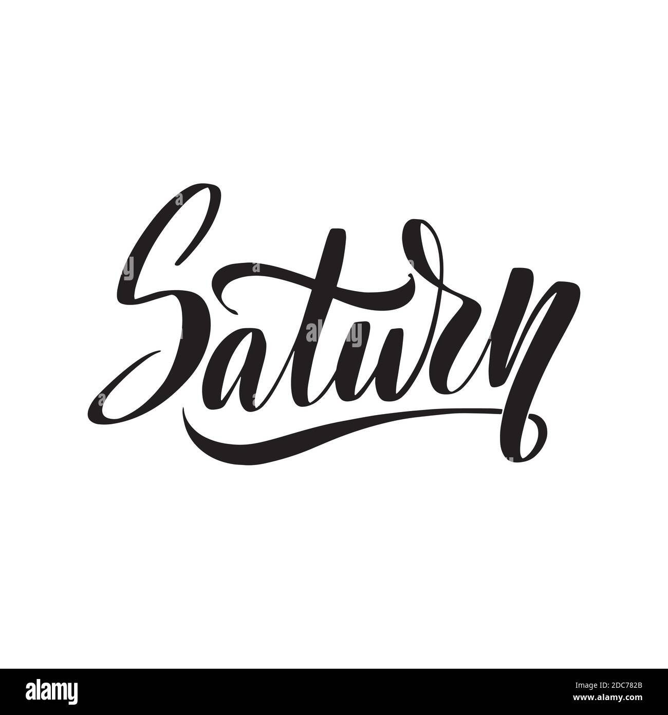 Saturn lettering in modern style. Planet vector typography Stock Vector ...