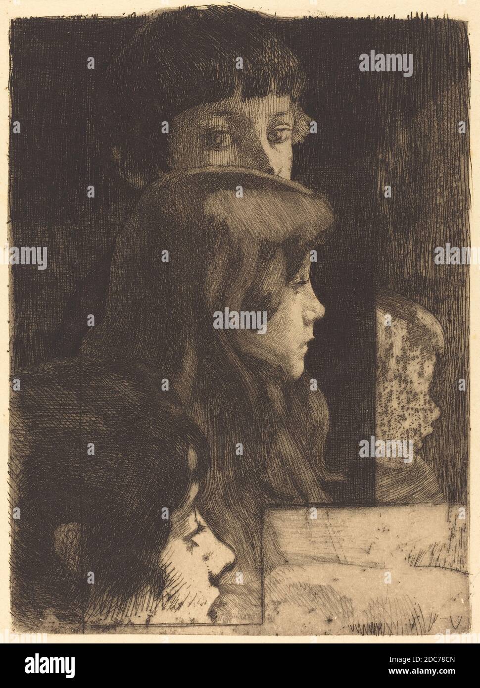 Albert Besnard, (artist), French, 1849 - 1934, A Family (Une famille ...