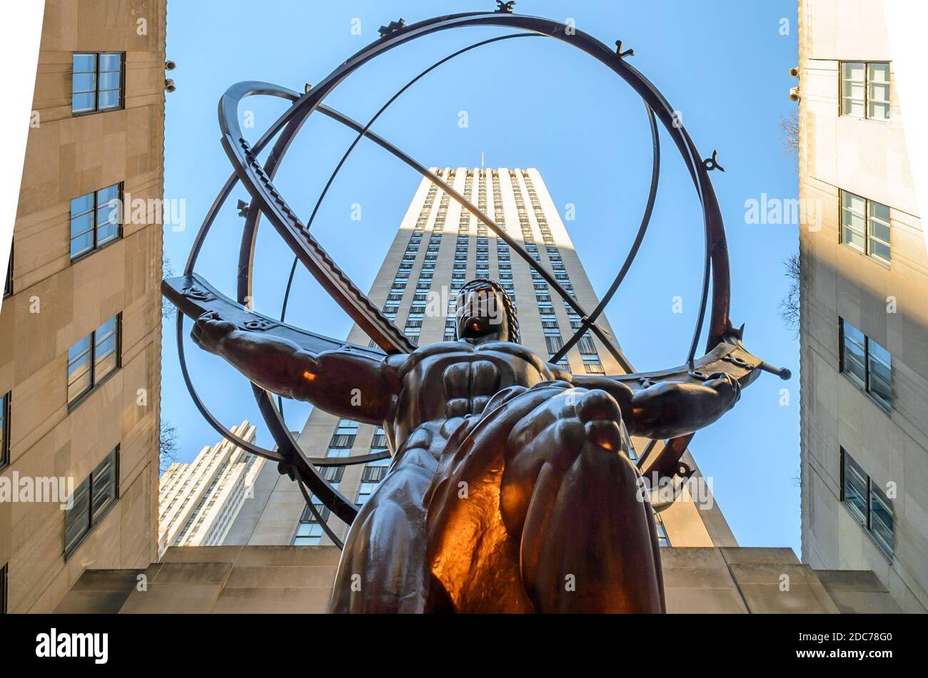 Statue of Ancient Greek Titan Atlas Holding up the Celestial Heavens on ...