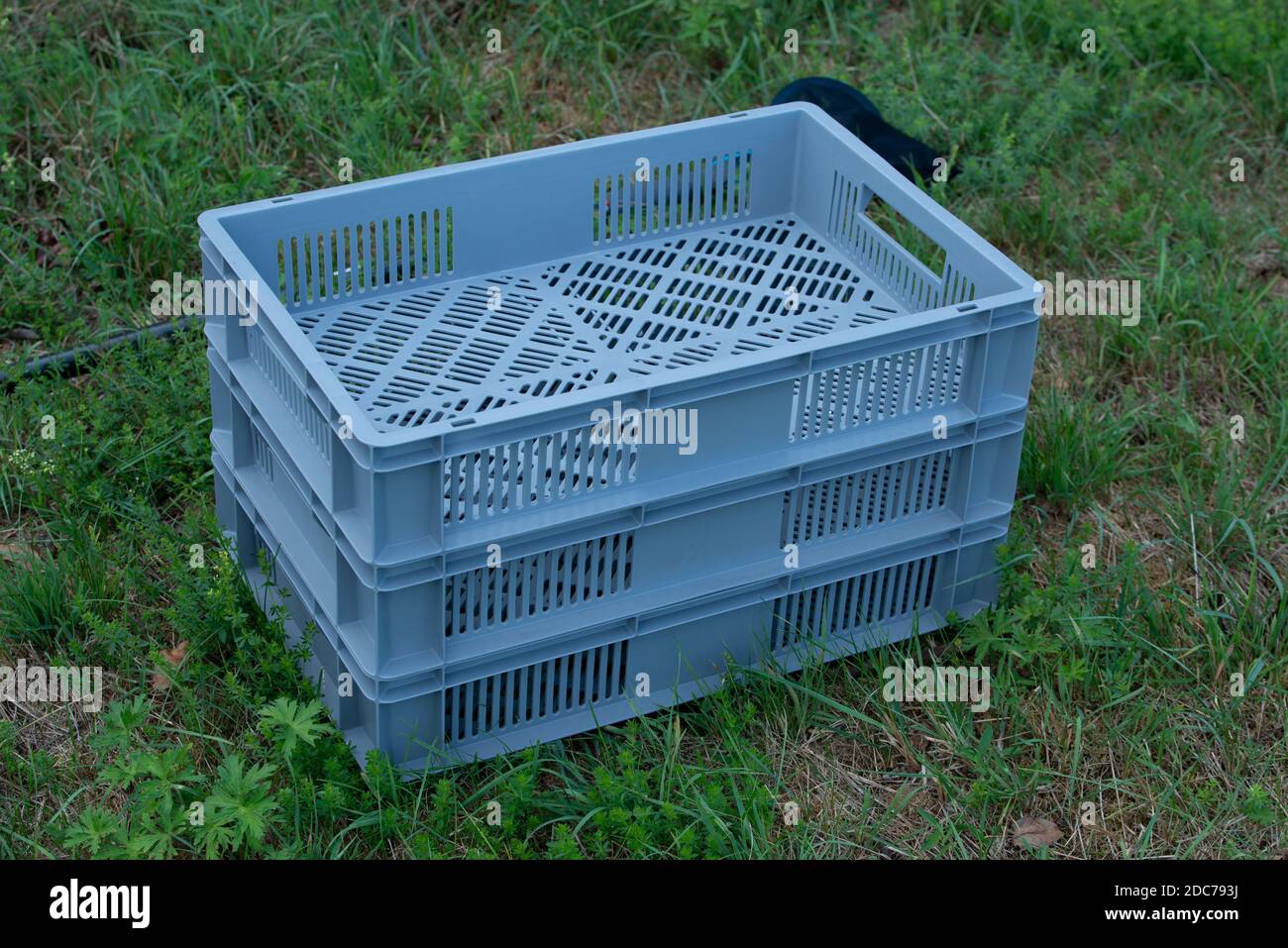 Farmer harvest boxes hi-res stock photography and images - Alamy