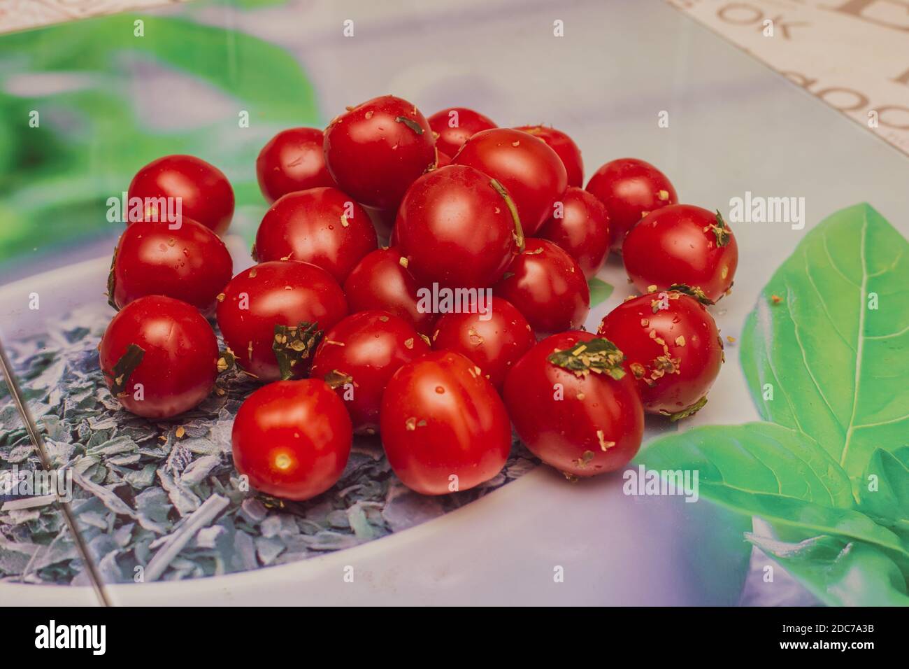 Salad tomato border hi-res stock photography and images - Alamy