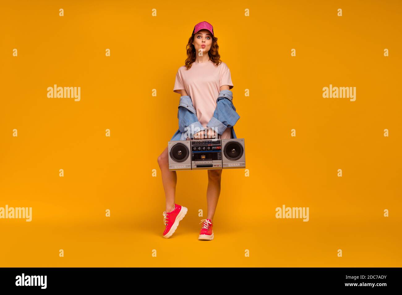 Full length body size view of her she nice attractive lovely pretty ...