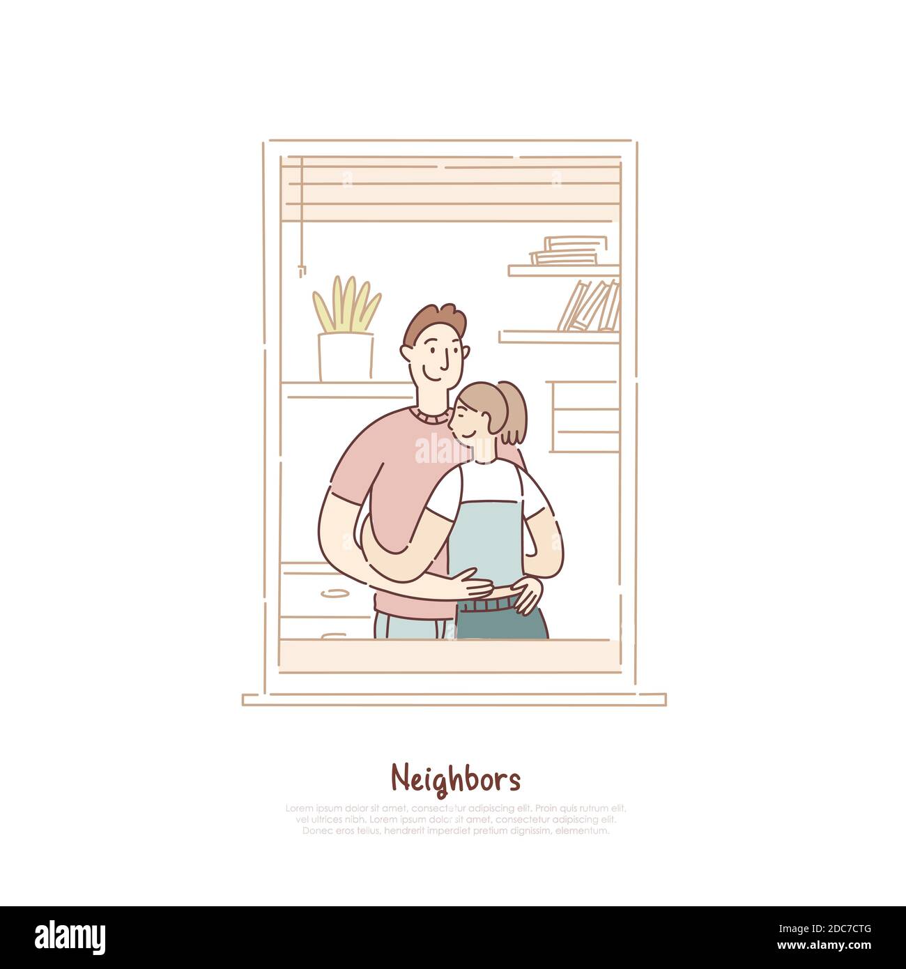 Family neighbors Cut Out Stock Images & Pictures - Alamy