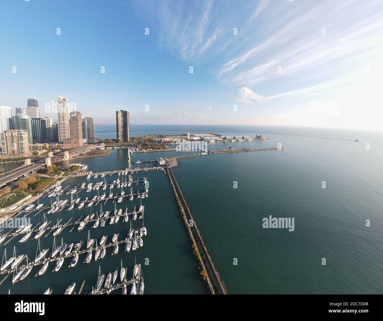 Aerial Pictures of the University of Chicago + Jackson Park Stock Photo ...