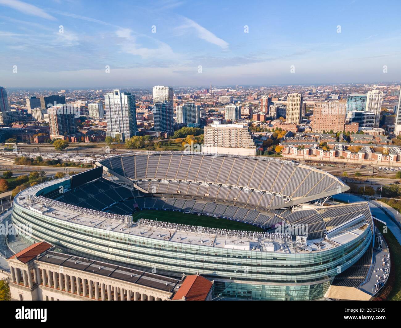 Aerial Pictures of the University of Chicago + Jackson Park Stock Photo ...