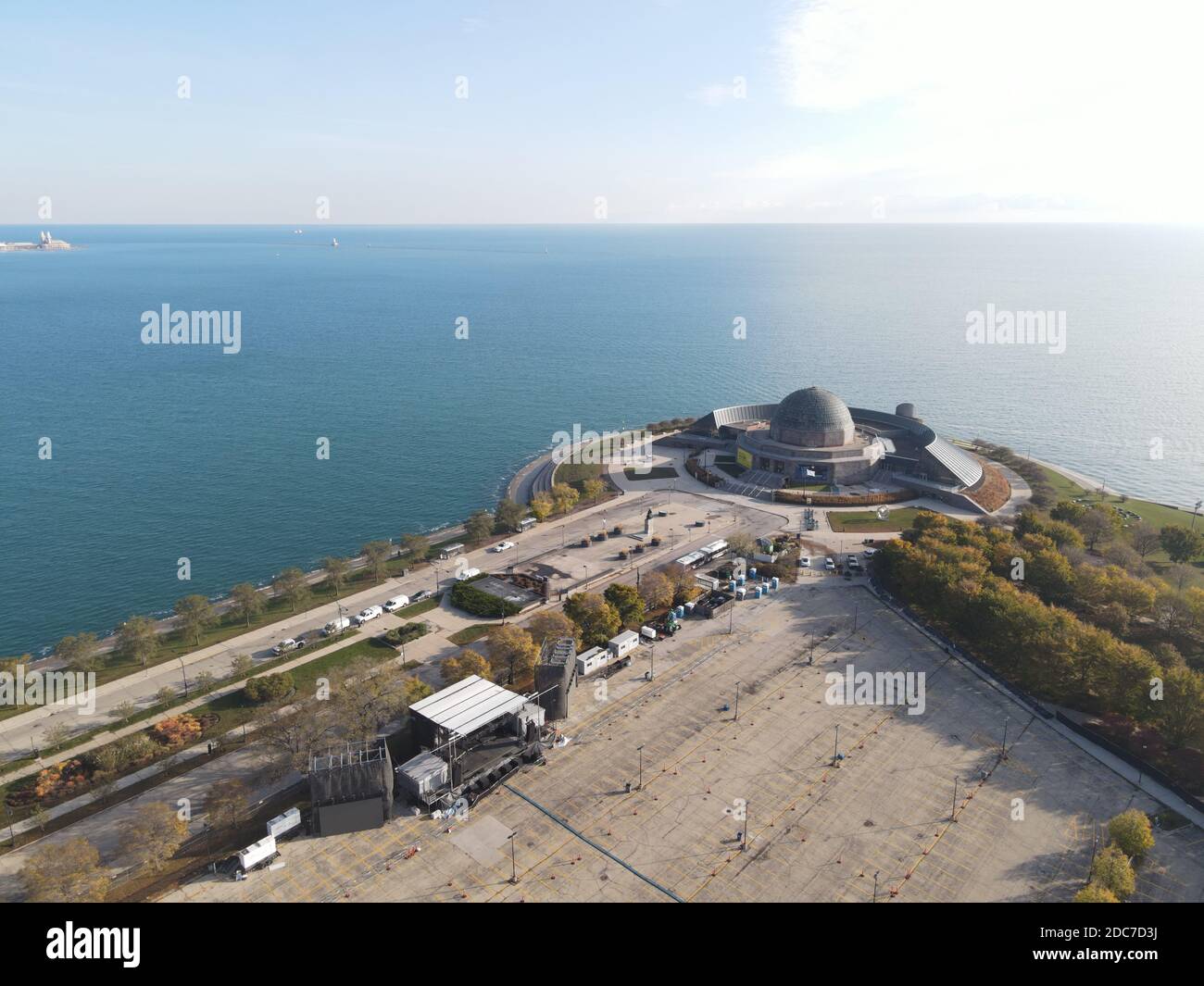 Aerial Pictures of the University of Chicago + Jackson Park Stock Photo ...