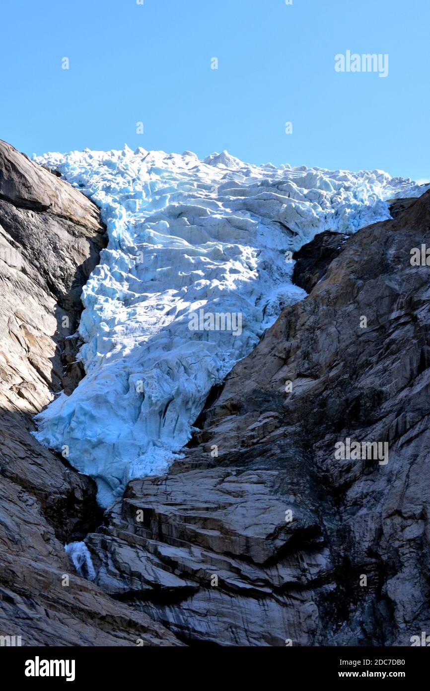 The Briksdal glacier is one of the most accessible arms of the ...