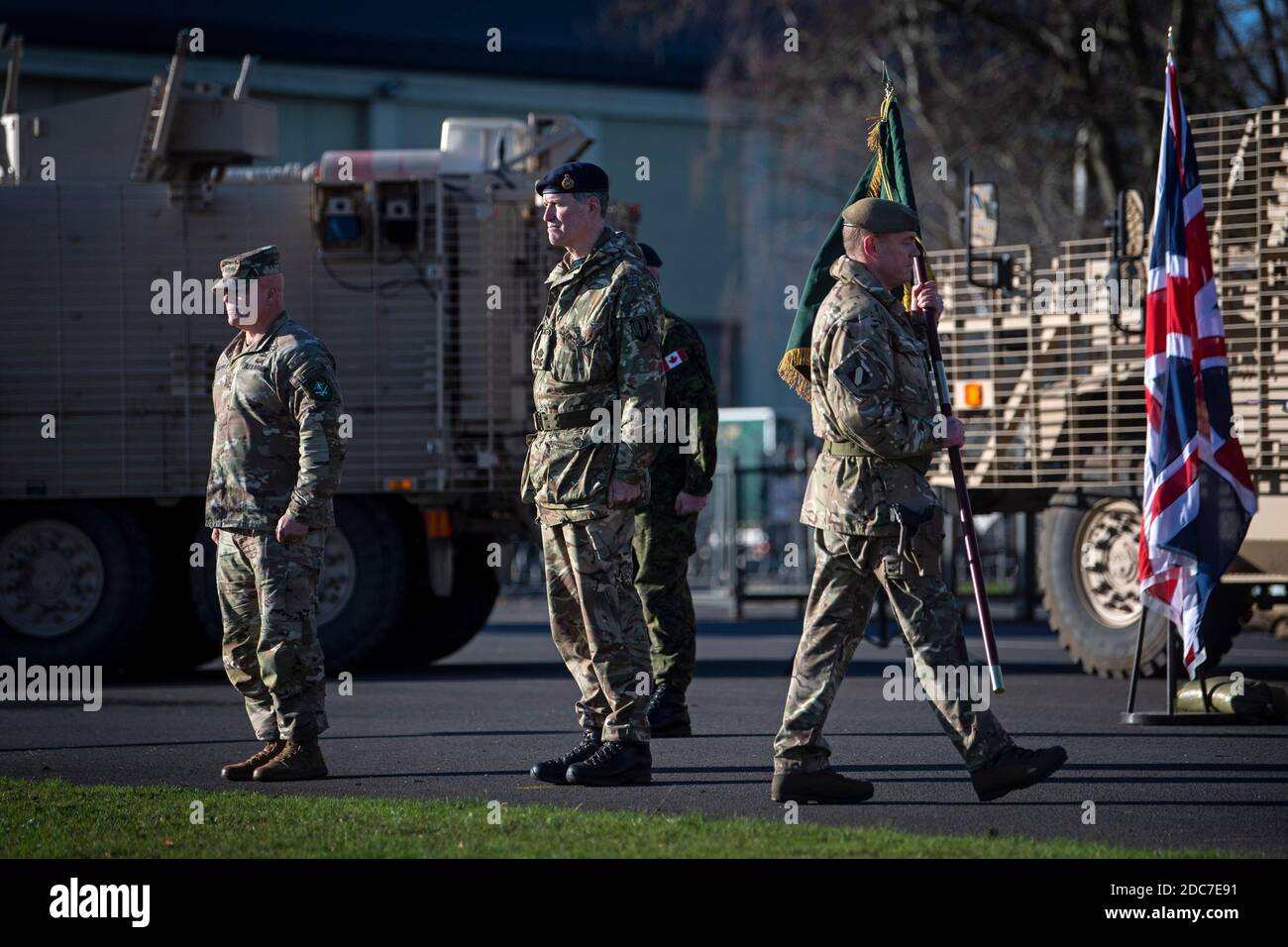 Lt Gen Roger Cloutier, NATO Allied Land Command, (left) and Commander ...