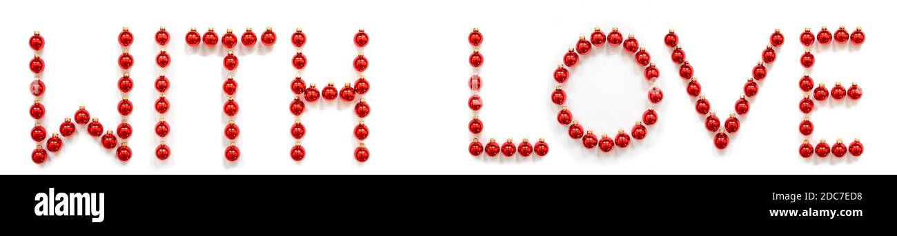 Romantic red christmas bauble Cut Out Stock Images & Pictures - Alamy