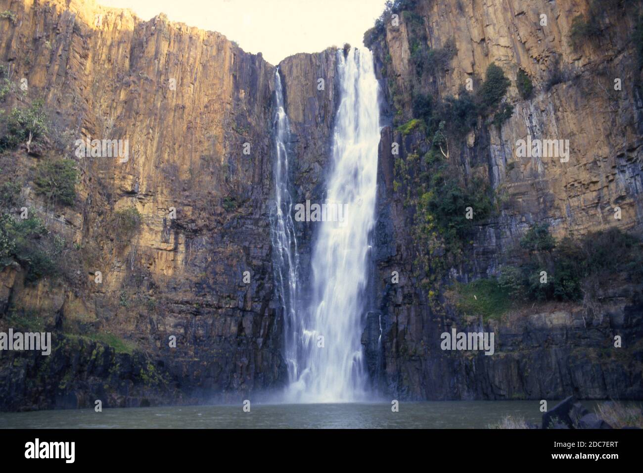 Howick Falls waterfall, Natal, South Africa, 1981, approximately 95 ...